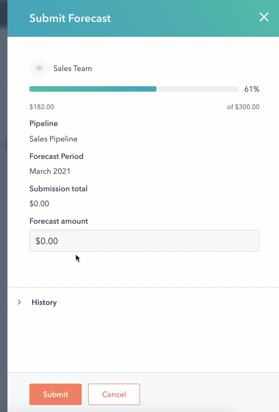Software de forecast de HubSpot: El indicador crucial para gerencia